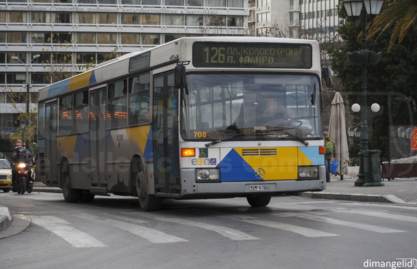 Mercedes - Benz O405N - MERCEDES-BENZ O405N #708 ΟΣΥ - Leoforeia.gr ...